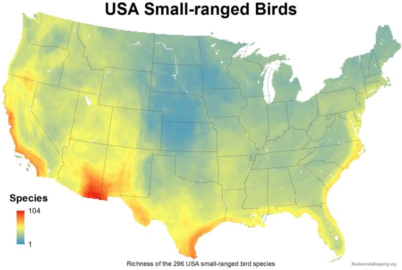 Mapping the Diversity of Birds in the USA